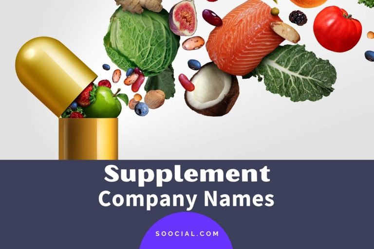 331 Catchy Supplement Company Name Ideas - Soocial