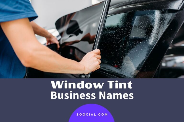 329 Window Tint Business Name Ideas That Surely Look Good - Soocial